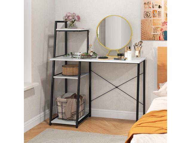 Click here for POWERSTONE 40 Computer Desk with 4-Tier Storage Sh... prices