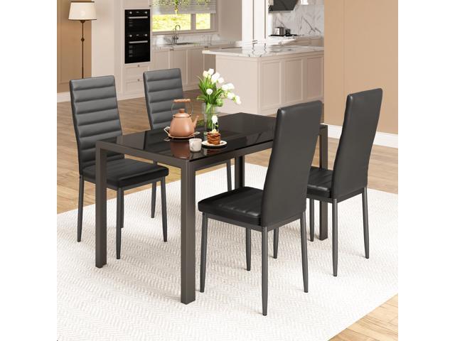 Click here for Bealife Kitchen Dining Table Set for 4  Tempered G... prices