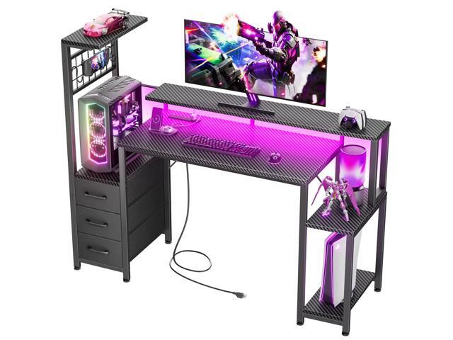 Click here for 48 Inch Gaming Desk with LED Lights & Power Outlet... prices