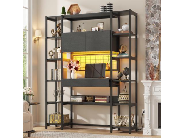Click here for Semoic 5 Tiers Industrial Bookshelf  70.87 Tall Bo... prices