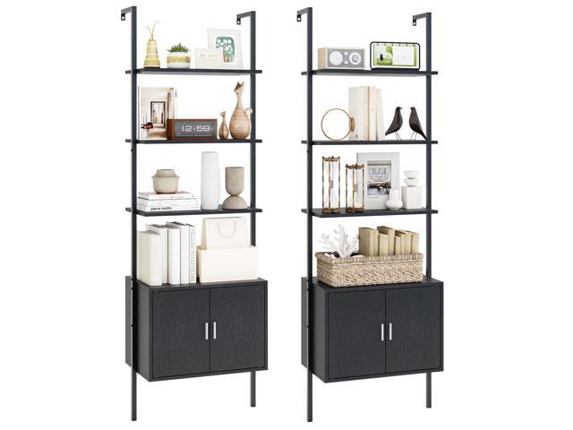 Click here for Giantex 72.5 Ladder Bookshelf with Cabinet Set of... prices