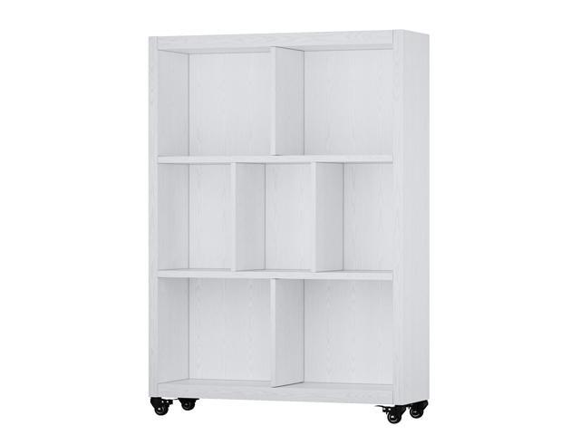 Click here for FUSUNBAO 7-Cube Style Bookshelf with Wheels Frame... prices
