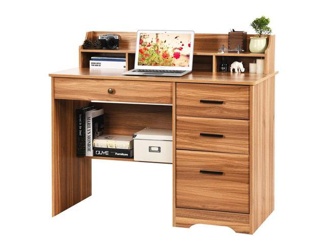 Click here for Catrimown Computer Desk with 4 Drawers and Hutch... prices