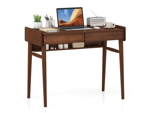Click here for Giantex Mid Century Modern Desk  39.5 Bamboo Compu... prices