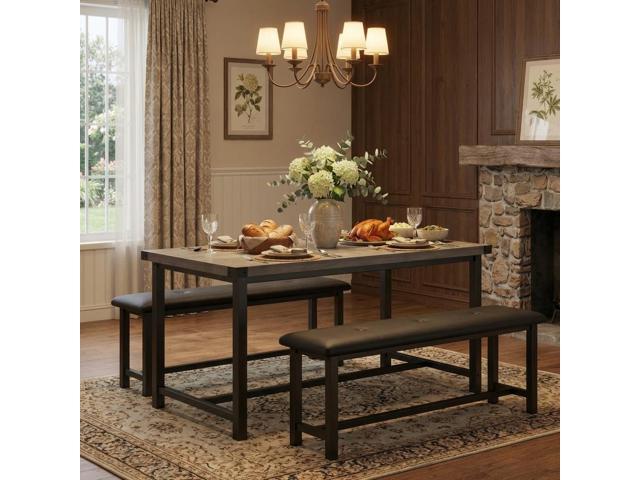 Click here for Dining Table Set for 4  Kitchen Table with 2 Uphol... prices