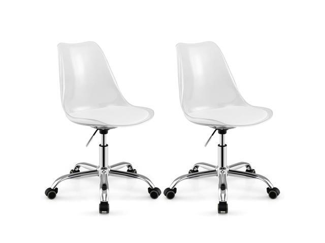 Click here for Giantex Acrylic Clear Desk Chair Set of 2  Modern... prices