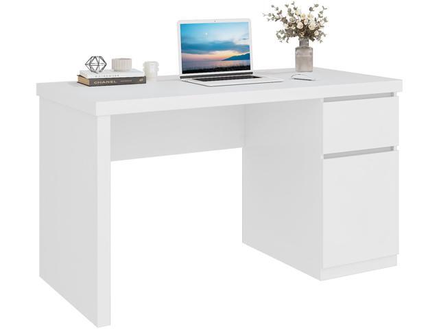 Click here for White Desk with Drawers  47 Inch Small Computer De... prices
