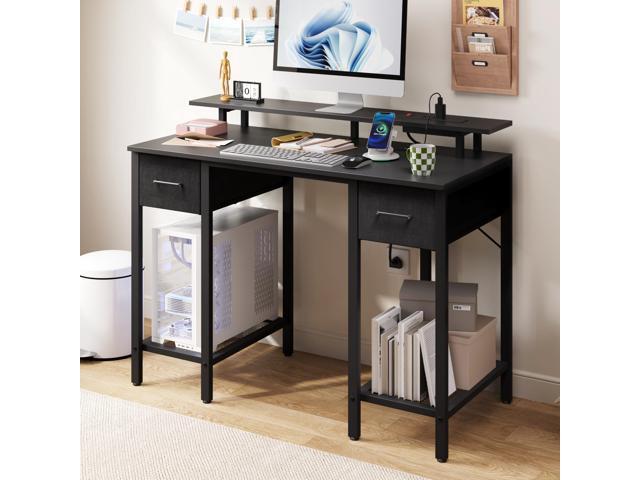 Click here for Black Computer Desk with Drawers  42 Inch Home Off... prices