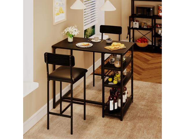 Click here for Dining Table Set for 2 with 3 Storage Shelves  3-P... prices