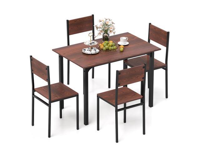Click here for COSTWAY Dining Table Set for 4  Rectangular Kitche... prices