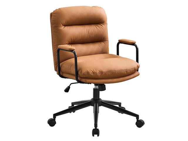 Click here for Furniliving Leather Home Desk Chair  Comfortable E... prices