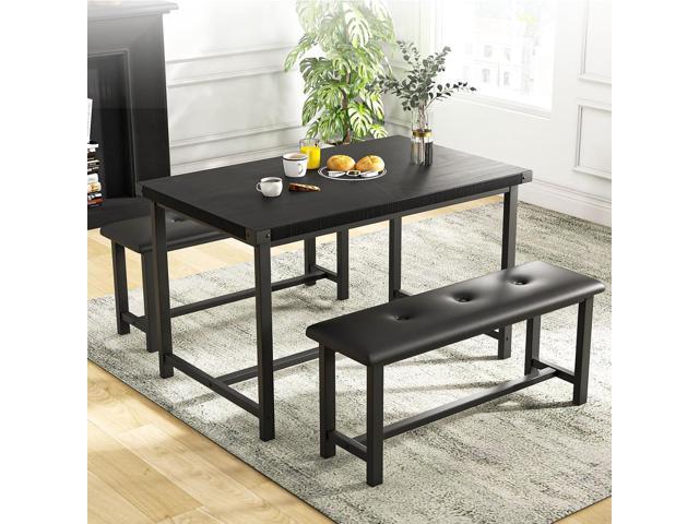 Click here for GAOMON Dining Table 2 Benches  3-Piece Kitchen Tab... prices