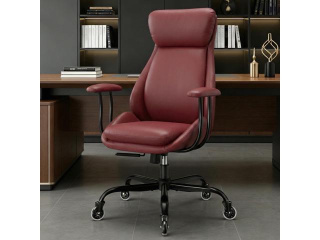 Click here for Office Chair  Leather Desk Chair with Rubber Wheel... prices