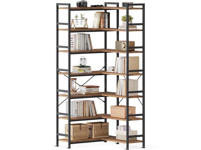 Click here for Casaottima Corner Bookshelf 7 Tier  76 Inches Reve... prices