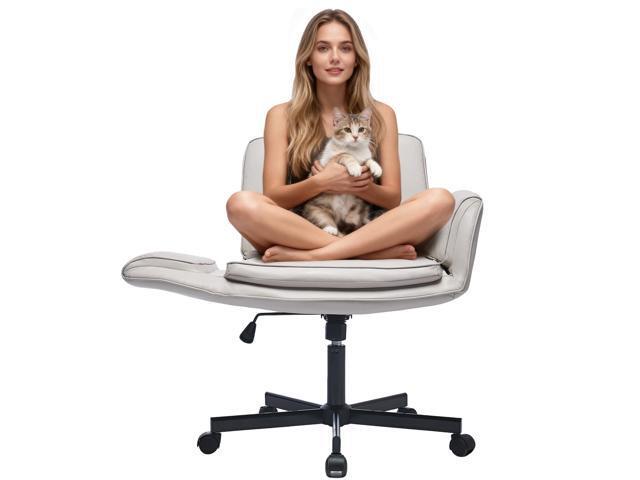 Click here for PU Leather Criss Cross Office Chair with Armrests... prices