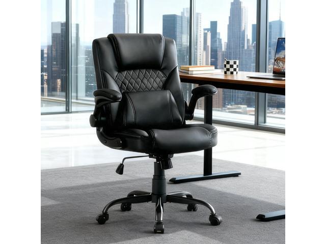 Click here for Home Leather Office Chair with Lumbar Support  5 P... prices