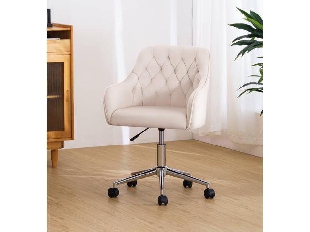 Click here for HOFFREE Velvet Office Chair Cute Vanity Chair with... prices