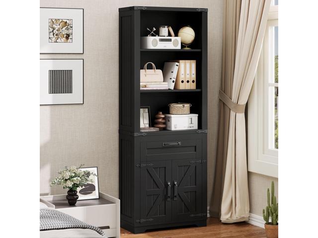 Click here for Vabches Bookshelf with Storage Cabinet  Farmhouse... prices
