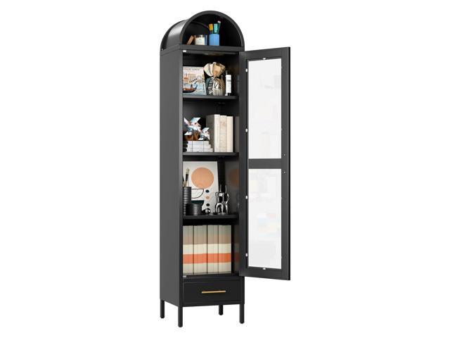 Click here for Aobabo Metal Arched Display Cabinet with Glass Doo... prices
