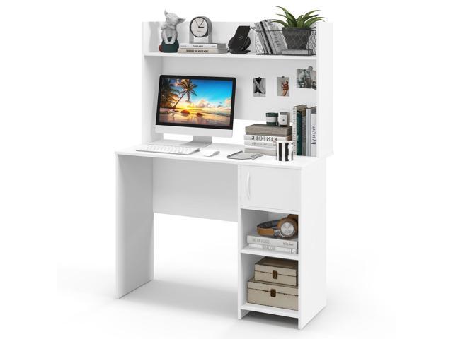Click here for Tangkula Computer Desk with Hutch  Home Office Des... prices