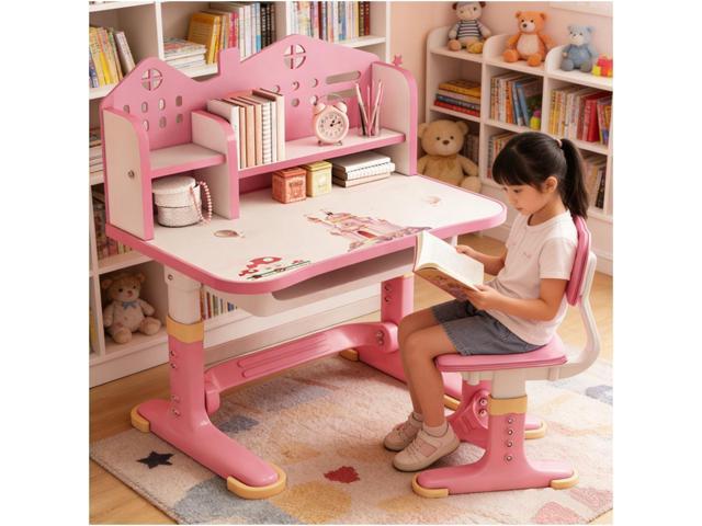 Click here for Study Desk with Chair for Kids 3-12  Height Adjust... prices
