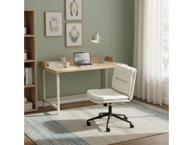 Click here for Criss Cross Office Chair with Wheels  Comfy PU Lea... prices