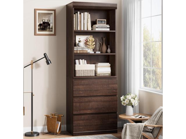 Click here for GarveeHome 70 Tall Bookcase with Drawers  Bookshel... prices
