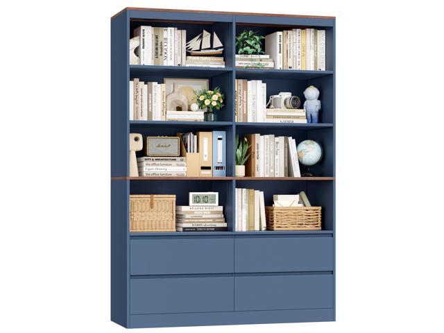 Click here for FINETONES 71 Bookshelf with Drawers  47.3 Double W... prices