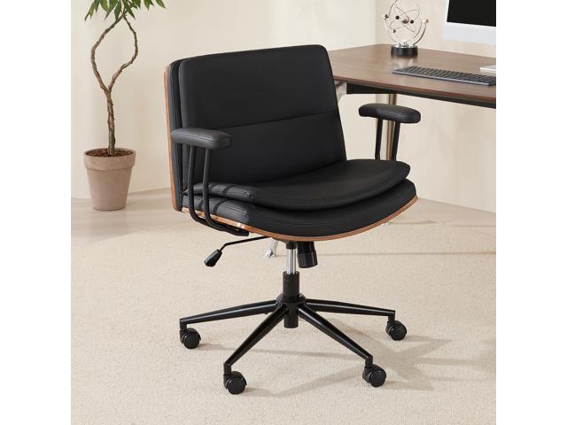 Click here for Criss Cross Chair with Armrests & Wheels  PU Leath... prices