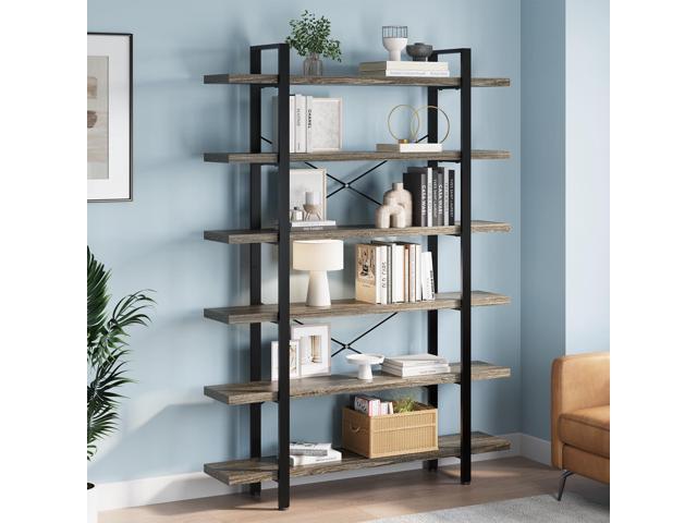 Click here for FURSUN Heavy Duty 6 Tier Bookcase  80-in Tall Indu... prices