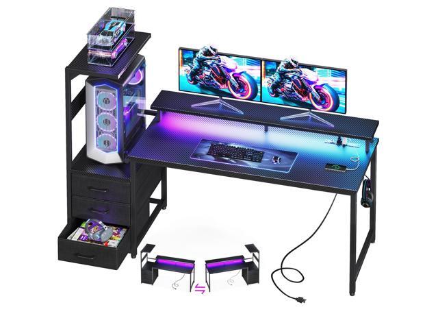 Click here for Casaottima 59 Inch Gaming Desk with USB Charging P... prices