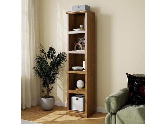 Click here for 70 Tall Bookcase  Oak Narrow Floor Standing Booksh... prices