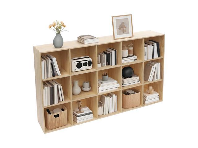 Click here for 15 Cube Storage Organizer - Solid Wood Bookshelf -... prices