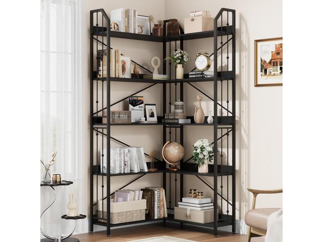 Click here for GarveeHome Corner Bookshelf 72 L Shaped Bookcase... prices