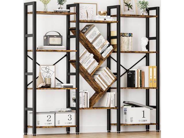 Click here for Triple 4 Tier Book Shelf  Large Wooden Bookcase wi... prices