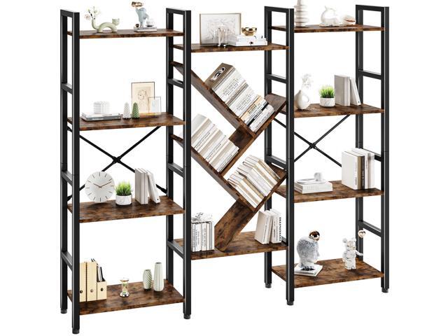 Click here for Large Wooden Bookcase Triple 4 Tier Book Shelf prices
