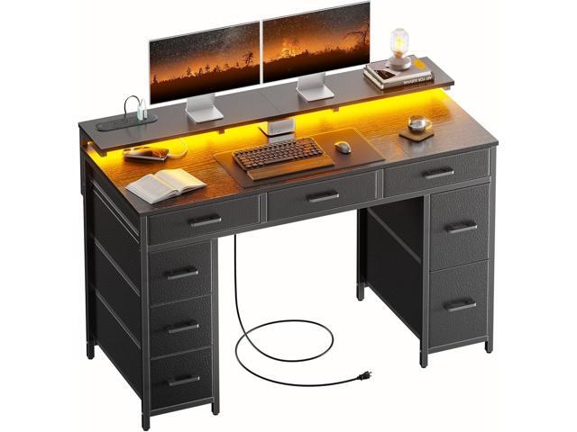Click here for HLDIRECT 47 inch Computer Desk with 8 Storage Draw... prices