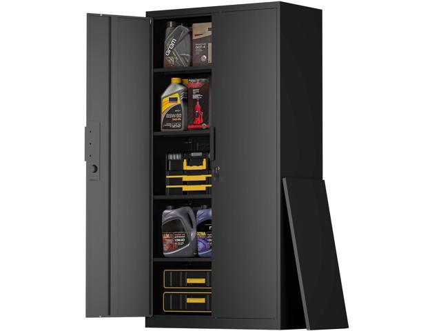 Click here for 72H Tall Metal Garage Storage Cabinet with Lock  B... prices
