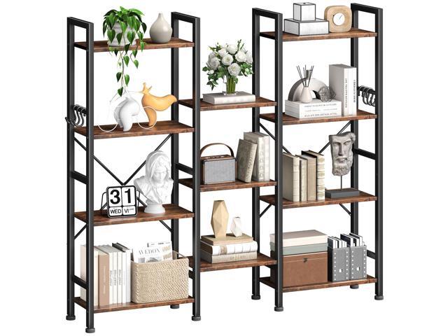 Click here for Furologee Triple 4 Tier Bookshelf  Bookcase with 1... prices