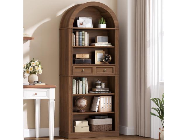 Click here for Arched Bookshelf  73 Tall Arch Bookcase with Drawe... prices