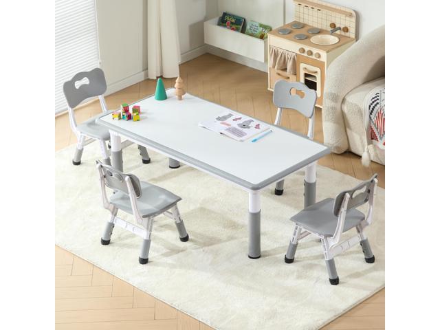 Click here for Kids Table and 4 Chairs Set  Height Adjustable Tod... prices