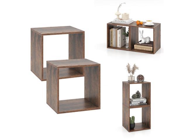 Click here for Giantex 2 Cube Bookshelf Organizer  2-Tier Stackab... prices