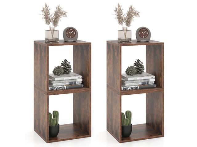 Click here for Giantex 4 Cube Bookshelf Organizer  2-Tier Stackab... prices