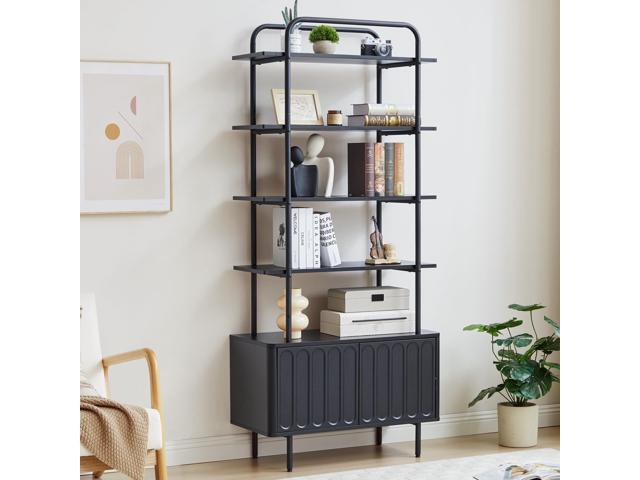 Click here for 71 Tall Bookshelf  6-Tier Bookcase with Door Moder... prices