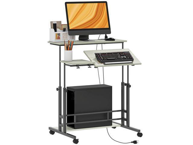 Click here for HOMCOM Height Adjustable Standing Desk with Power... prices