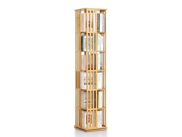 Click here for Athena Collection Rotating Bamboo Bookshelf  6-Tie... prices