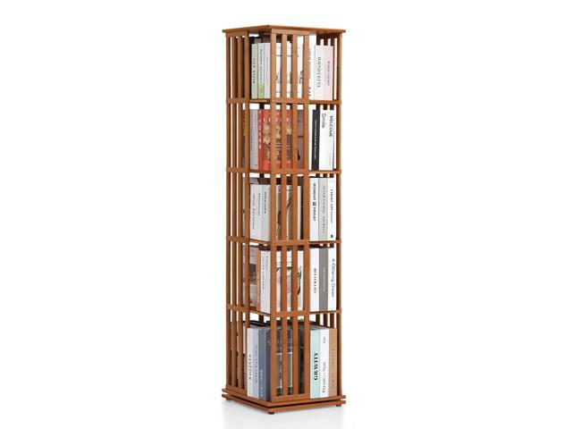 Click here for Athena Collection Rotating Bamboo Bookshelf  5-Tie... prices