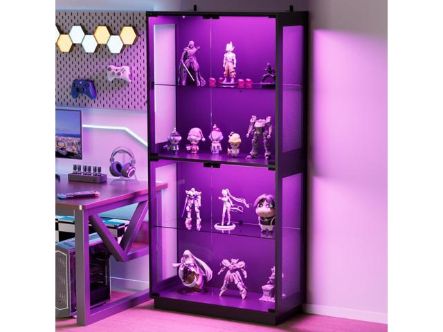 Click here for Display Cabinet with Glass Doors 4 Tier Glass Disp... prices