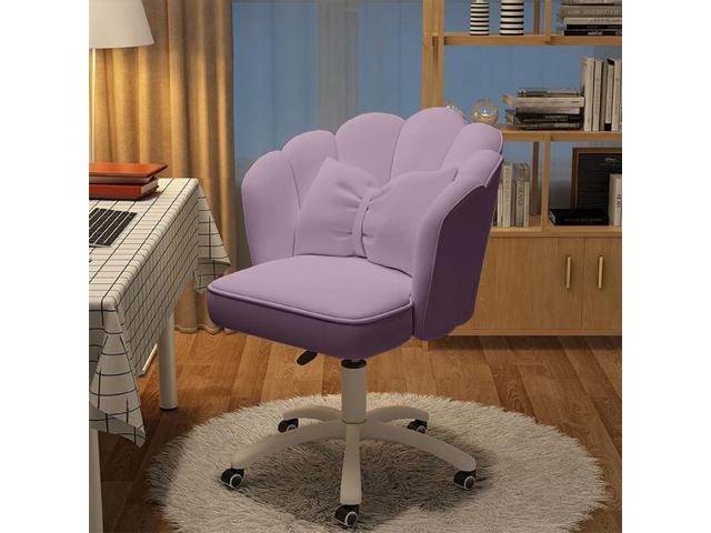 Click here for Petal Desk Chair with Bow Cushion Velvet Vanity Ch... prices