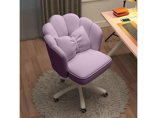 Click here for Vanity Chair with Wheels Velvet Petal Desk Chair U... prices